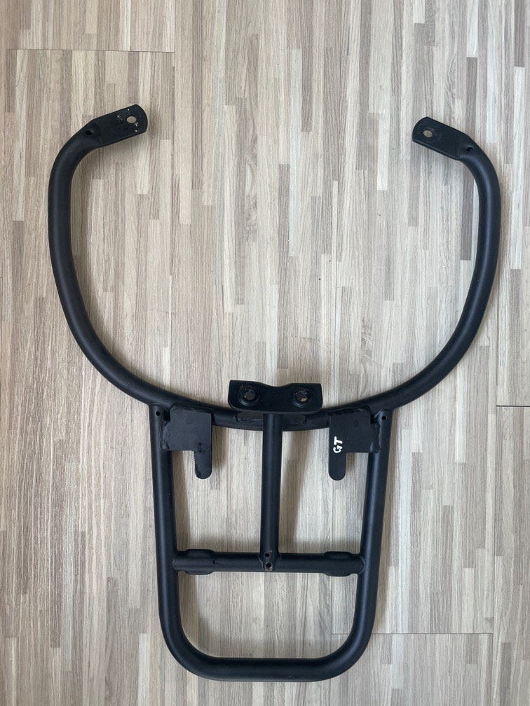 Vespa GTS 300 Rear Rack Black, Motorcycles, Motorcycle Accessories on ...