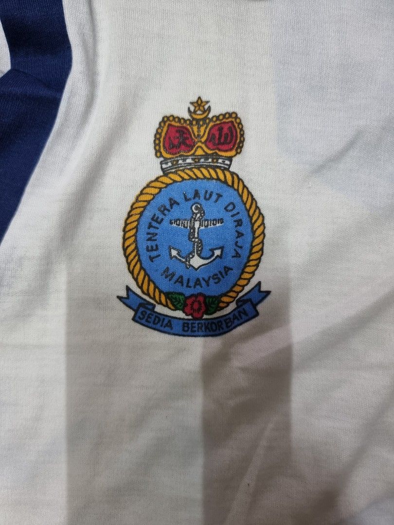 Vintage 1980s NOS TLDM Tentera Laut Navy Shirt army askar adidas nike ...