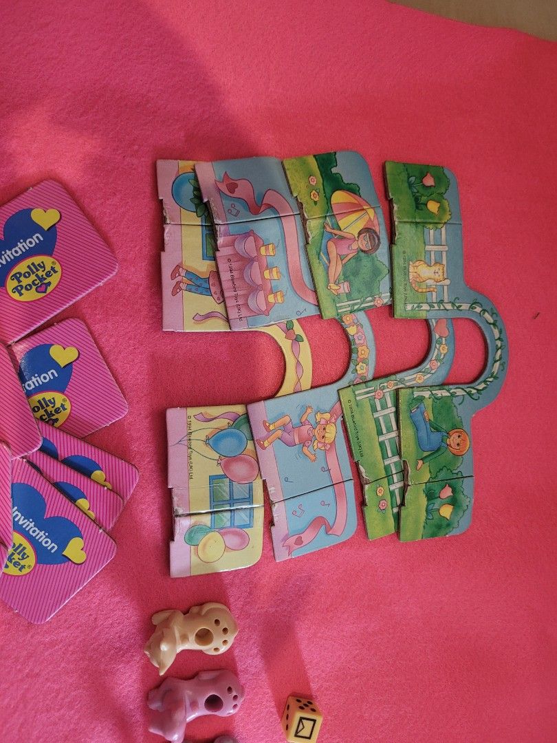 Vintage Polly Pocket Party Game (Rare), Hobbies & Toys, Toys & Games on ...