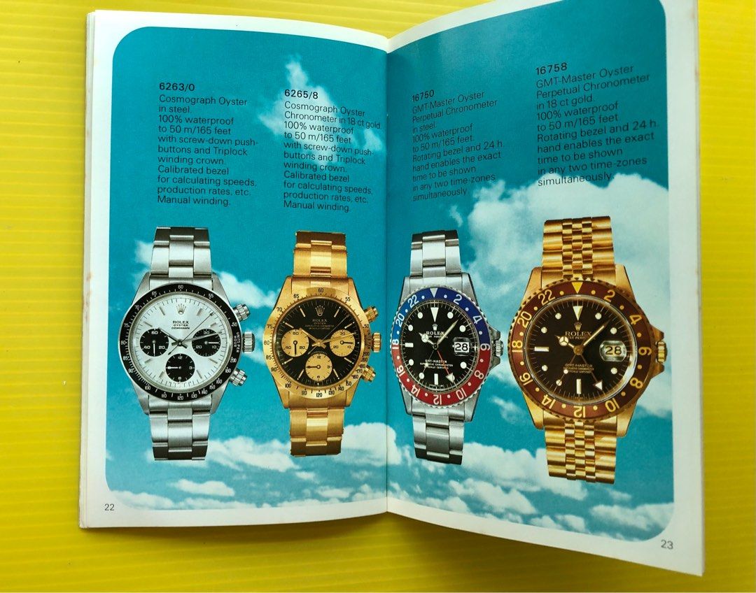 Vintage Rolex Catalog / brochure 1983, Men's Fashion, Watches ...