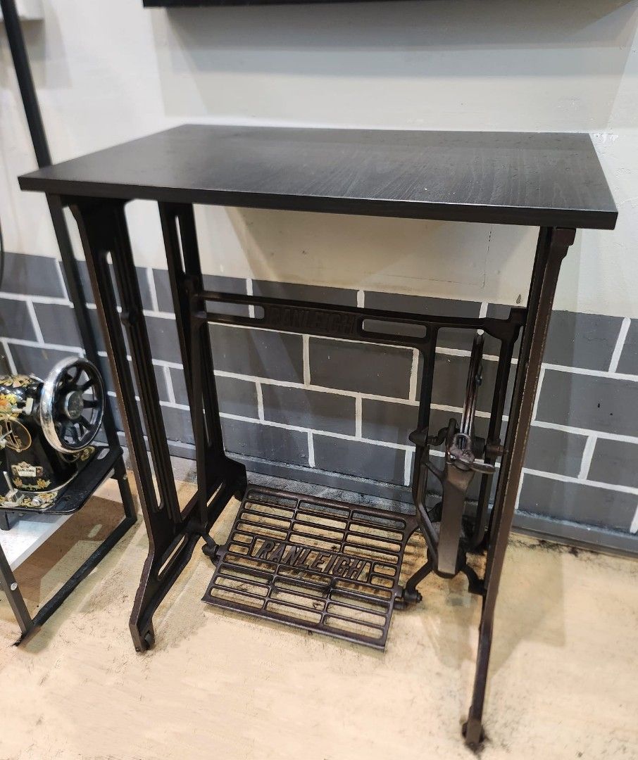 Vintage sewing machine table, Furniture & Home Living, Furniture ...