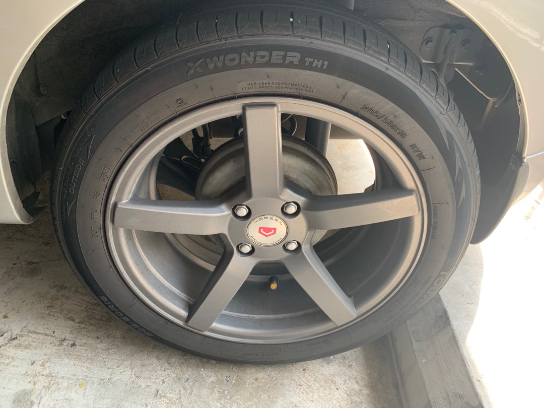 Vossen design rims 16 inch, Car Accessories, Tyres & Rims on Carousell