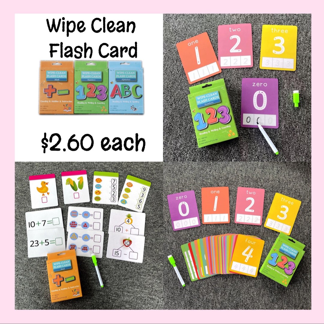 Wipe Clean Flash Card - Goodie Bag | Children Kids | Party | Alphabet ...