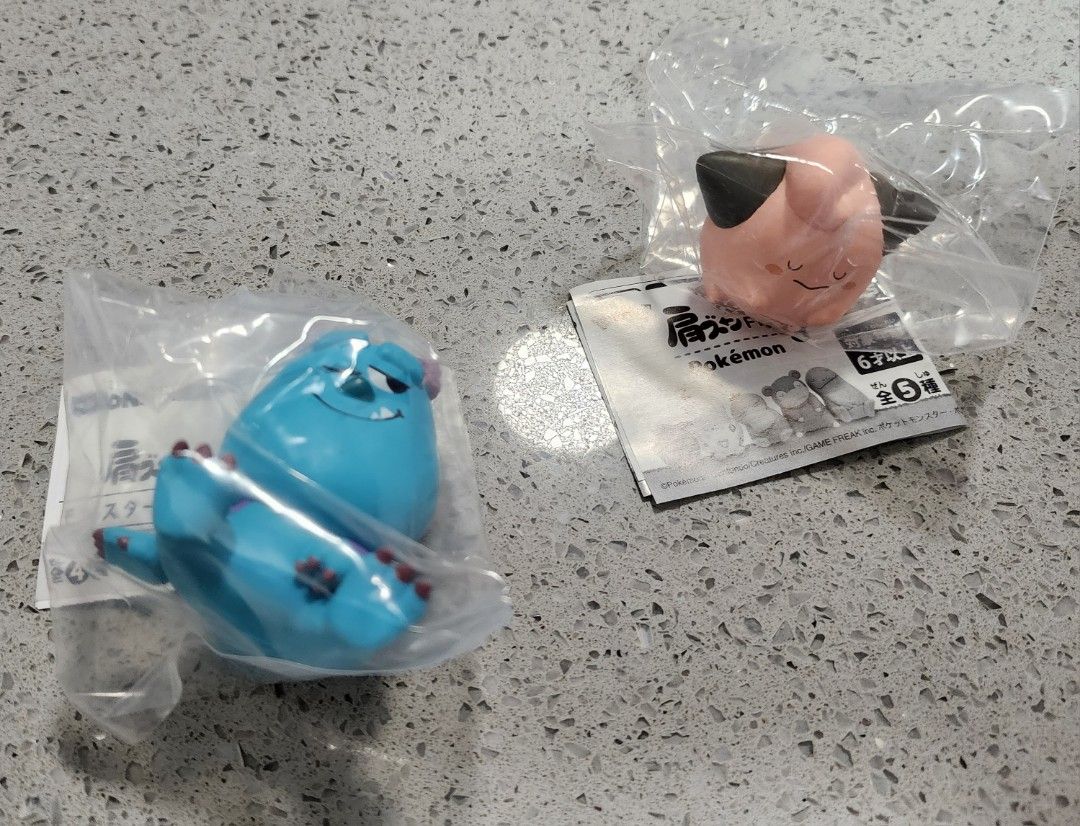 WTT/WTS Sleeping Sulley Cleffa Gacha Capsule Toys Pokemon Disney Pixar ...
