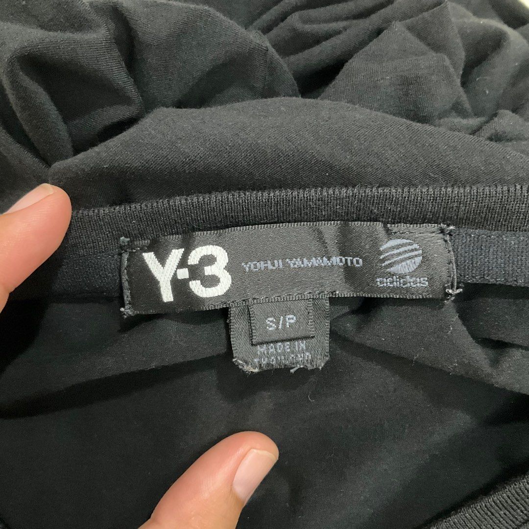 Y3 Y-3 Yohji Yamamoto x adidas Black Long Sleeves Top - Tag shows Small petite - Can fit up to ...