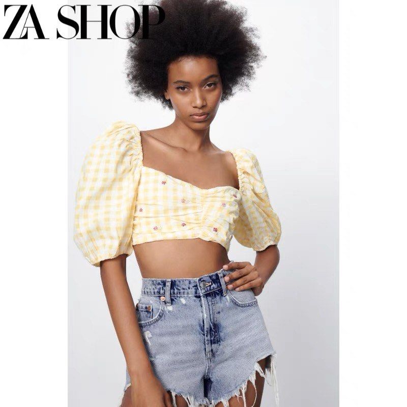zara top, Women's Fashion, Tops, Shirts on Carousell