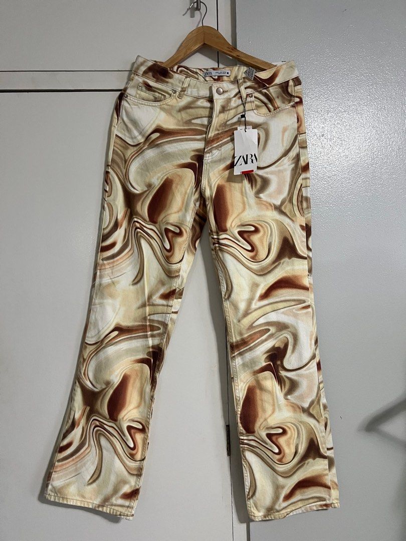 ZARA y2k swirl jeans on Carousell