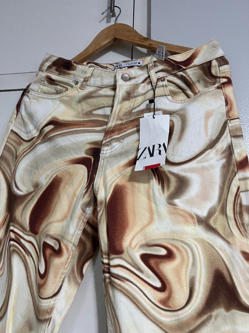 ZARA y2k swirl jeans on Carousell