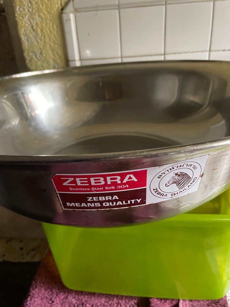 Zebra stainless basin, Furniture & Home Living, Kitchenware & Tableware ...