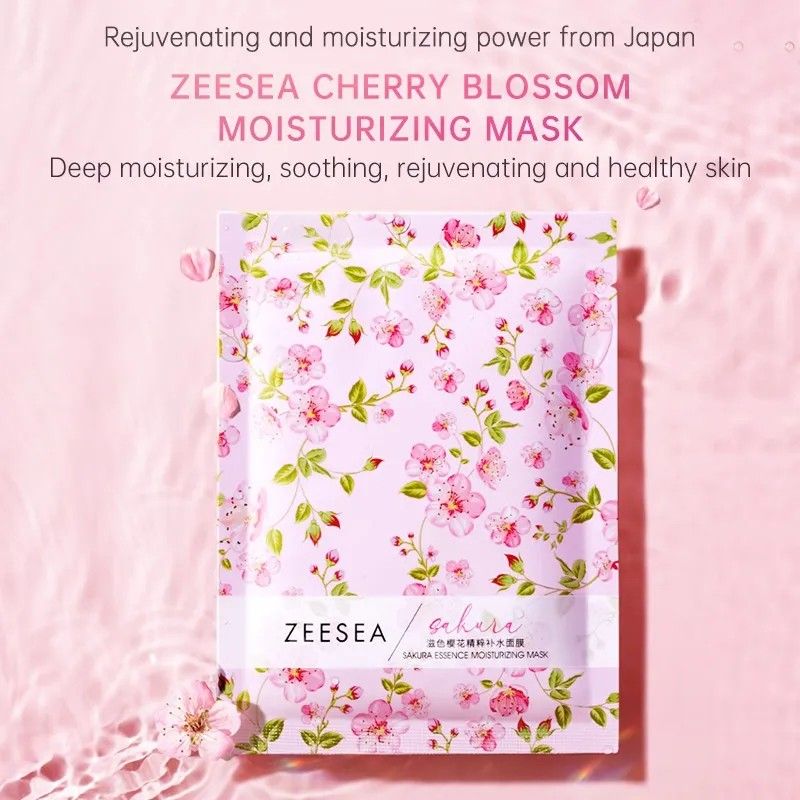 Zeesea Sakura Essence Moisturizing Mask 25g, Beauty & Personal Care, Face, Face Care on Carousell