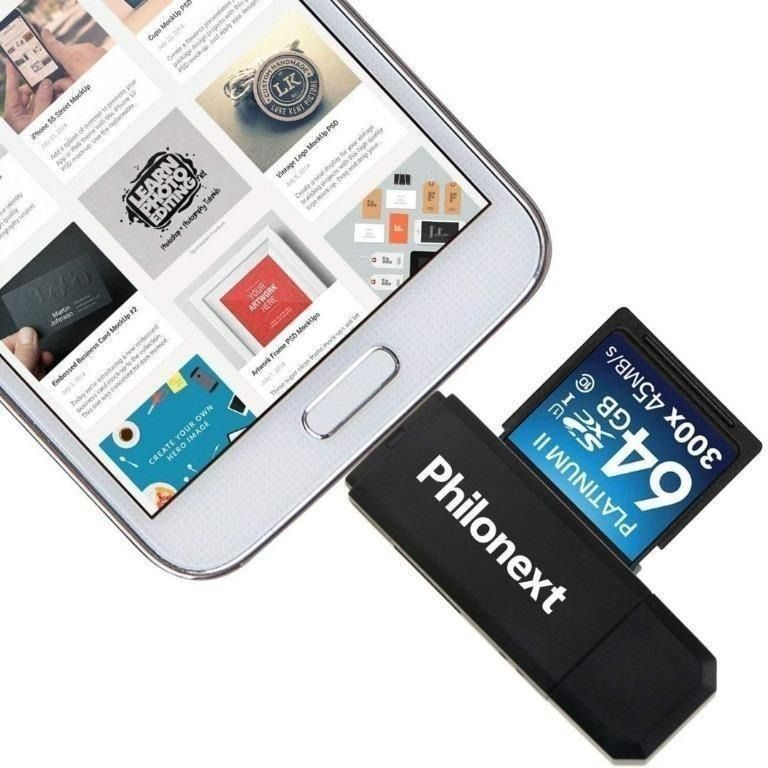 3149) PHILONEXT MEMORY CARD READER, SD/MICRO SD CARD READER AND MICRO ...