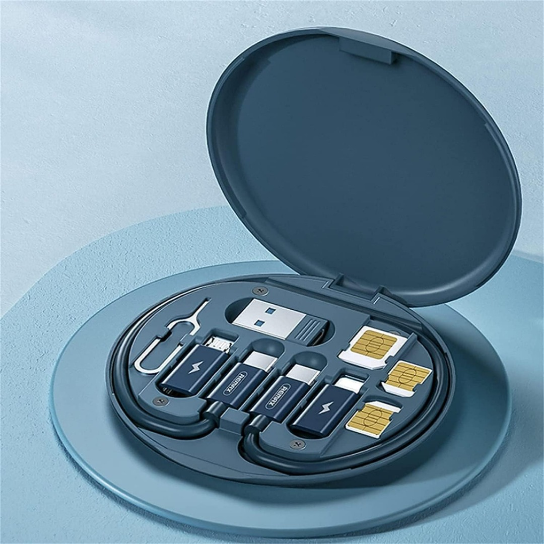 3536) MINI DIGITAL GADGETS STORAGE BOX - 4 IN1 60W FAST CHARGING DATA ...