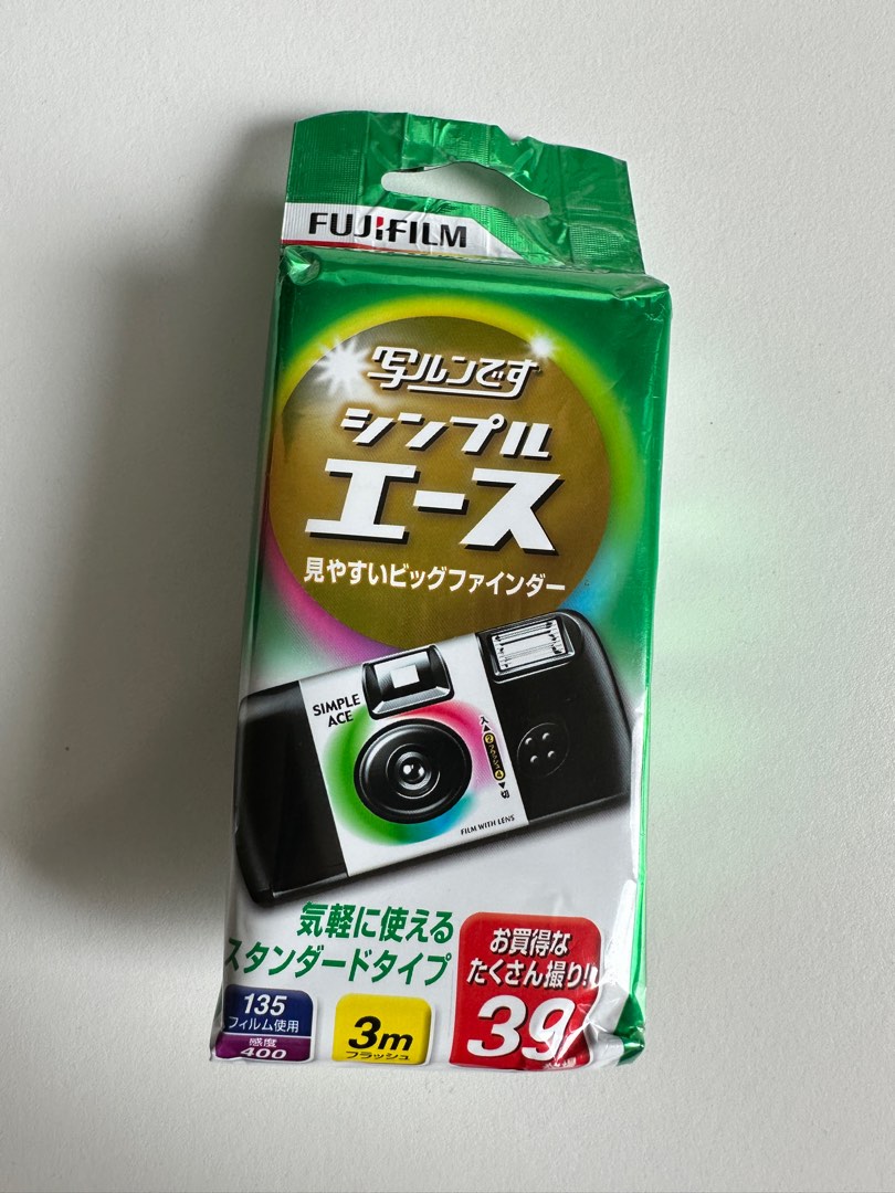 舊版 39張 Fujifilm simple ace 即棄菲林相機, 攝影器材, 相機 - Carousell