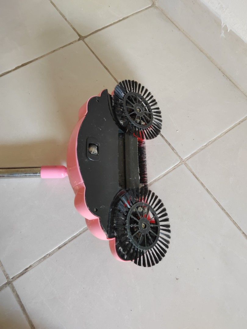 3 in1 Automatic Smart Hand Push Magic Spin Broom Bin Sweeper Mop ...