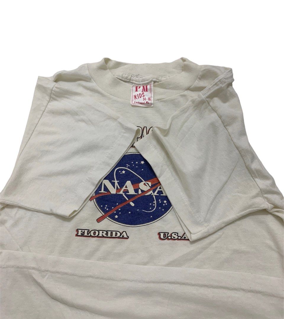 80s NASA Kennedy Space Center kain 5050, Men's Fashion, Tops & Sets ...