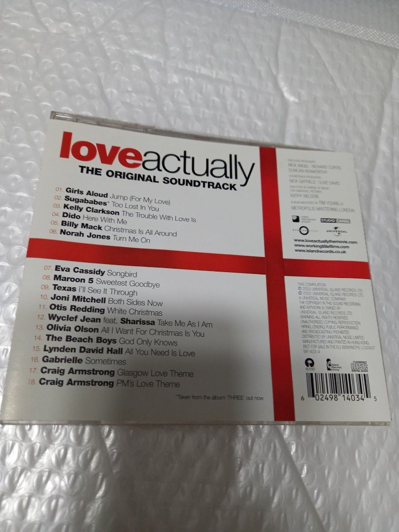 真的戀愛了 love actually 原聲cd, 興趣及遊戲, 音樂、樂器 & 配件, 音樂與媒體 - CD 及 DVD - Carousell