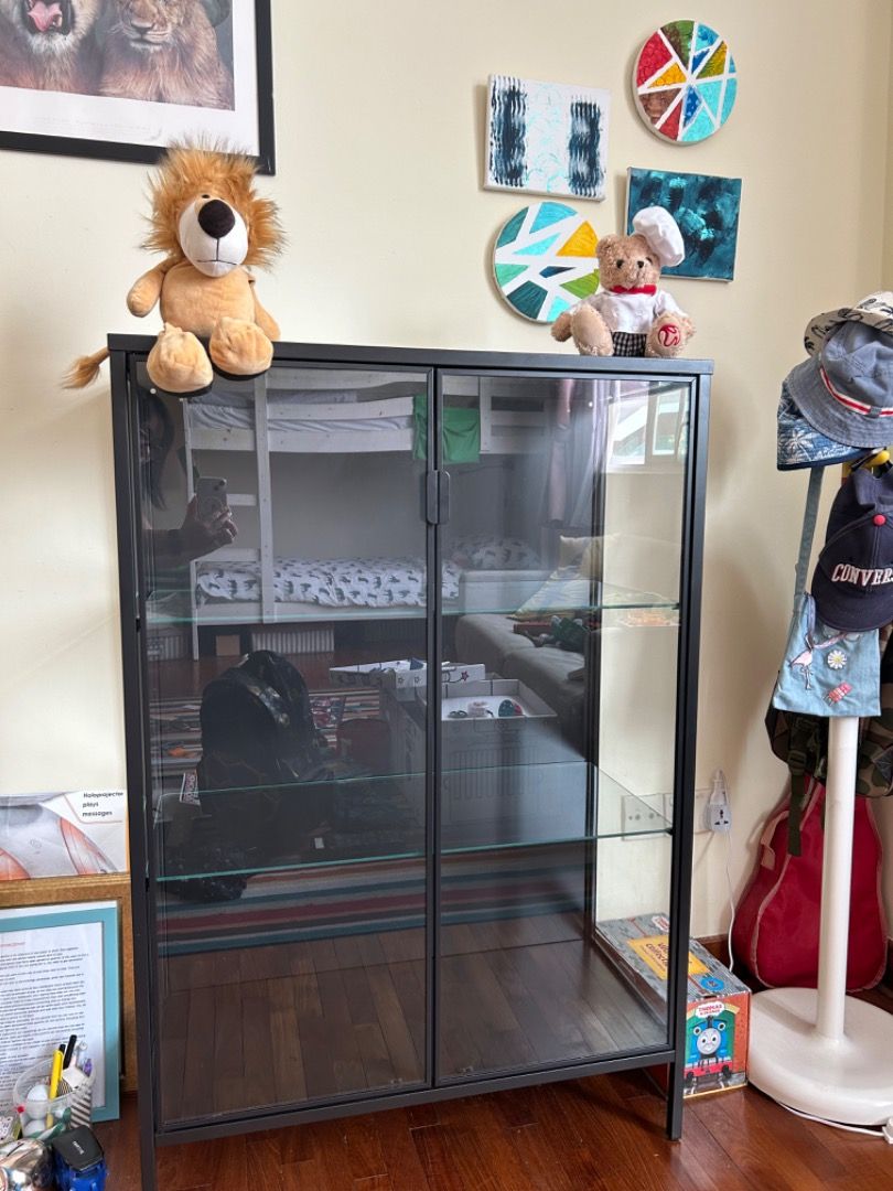 IKEA RUDSTA Glass-door cabinet, Furniture & Home Living, Furniture ...