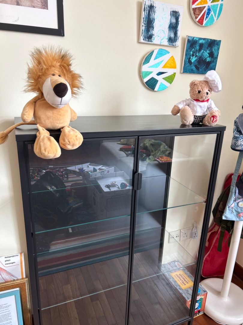 IKEA RUDSTA Glass-door cabinet, Furniture & Home Living, Furniture ...