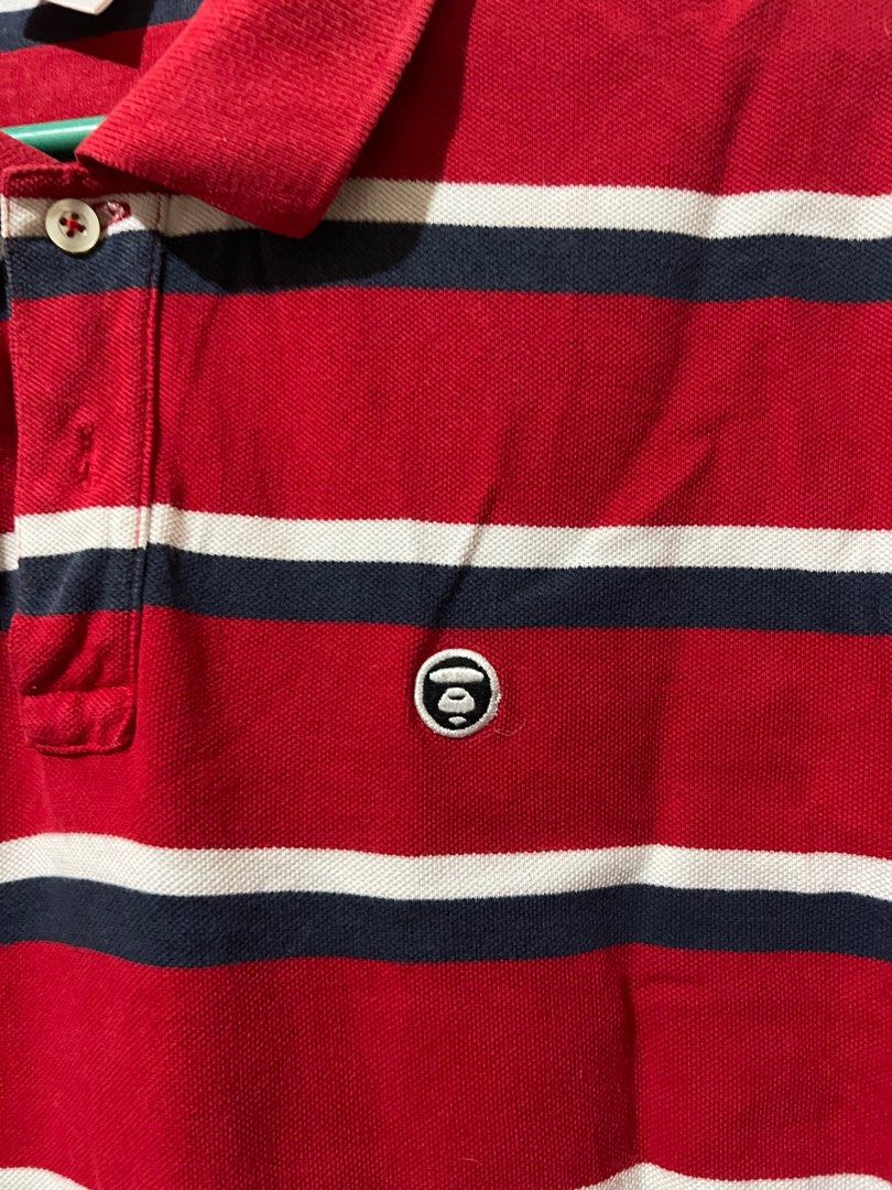 AAPE POLO SHIRT, Men's Fashion, Tops & Sets, Tshirts & Polo Shirts on Carousell