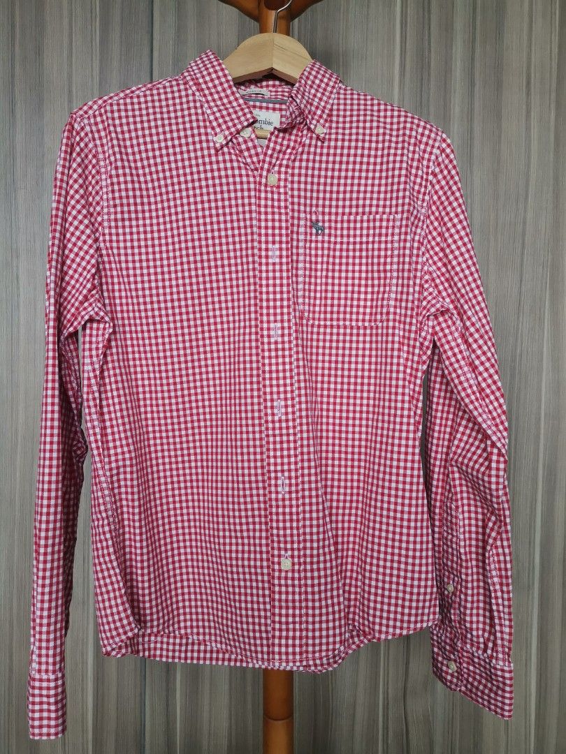 Abercrombie & Fitch Checkers Shirt, Men's Fashion, Tops & Sets, Formal ...