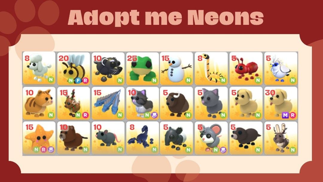 Adopt me Neons | Neon Pets | Roblox on Carousell Adopt me Neons | Neon Pets | Roblox on Carousell