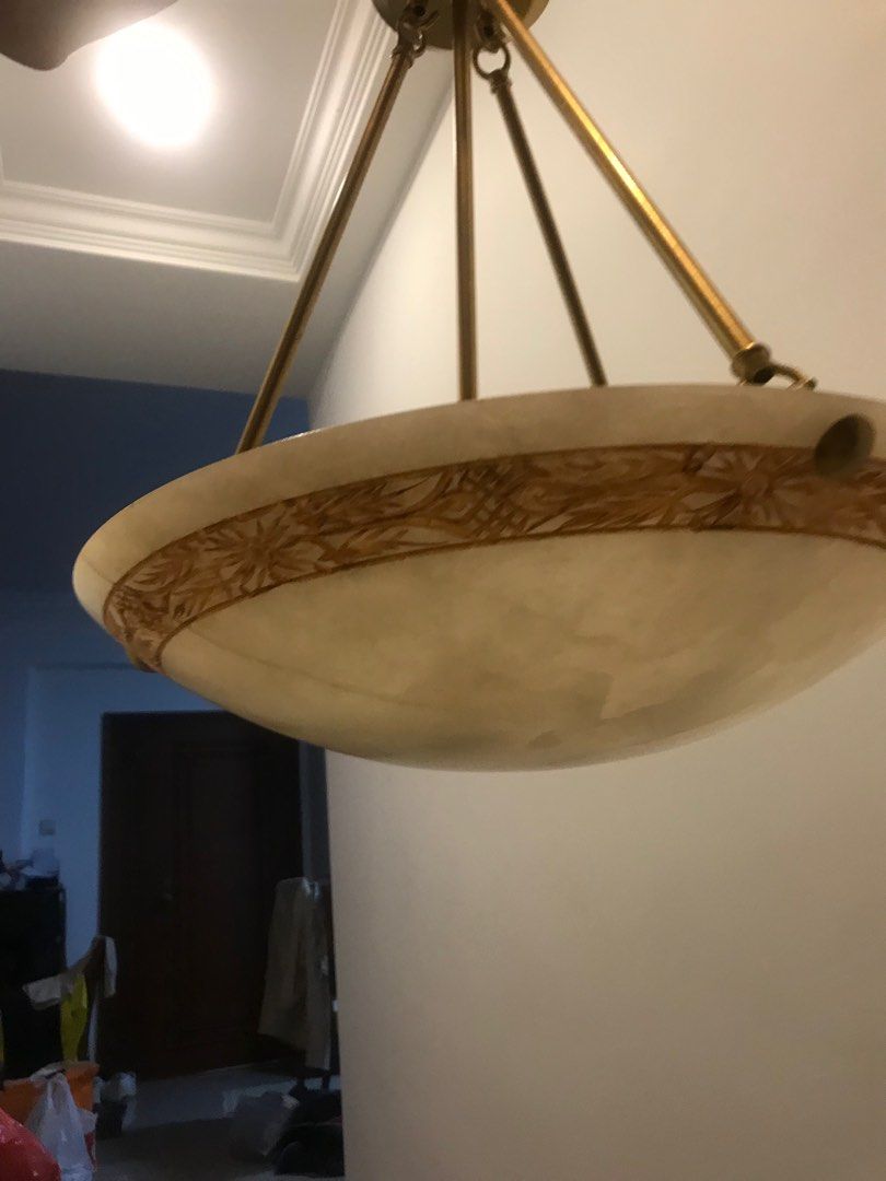 Alabaster Ceiling light, Furniture & Home Living, Lighting & Fans ...