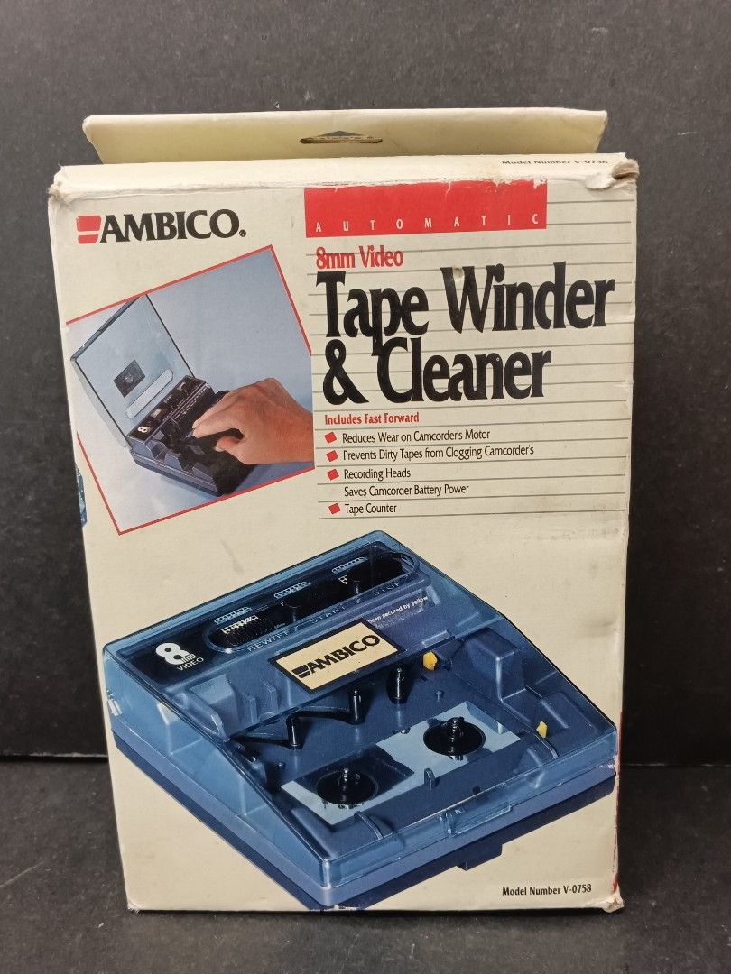 Ambico automatic 8mm Video Tape Winder and Cleaner Model # V-0758 (NEW ...