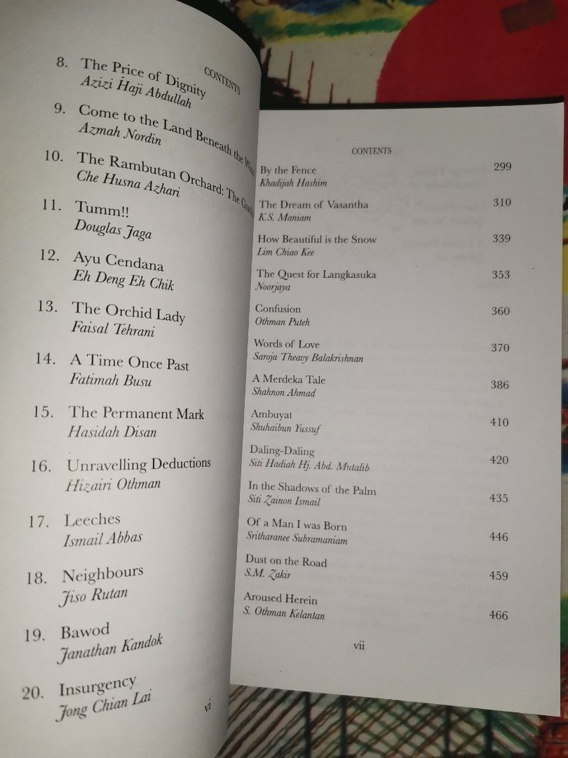 An Anthology of Malaysia Short Stories. IN SHADOWS OF THE PALM ...