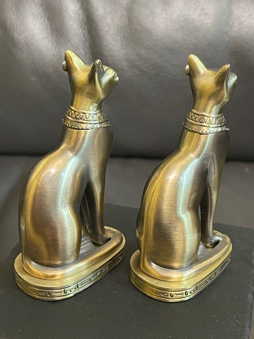 古埃及猫神雕像雕塑Ancient Egyptian Cat God Statue Sculpture, Bronze Egyptian God ...