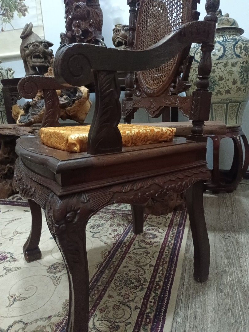 Antique peranakan chair beautiful, Hobbies & Toys, Collectibles ...