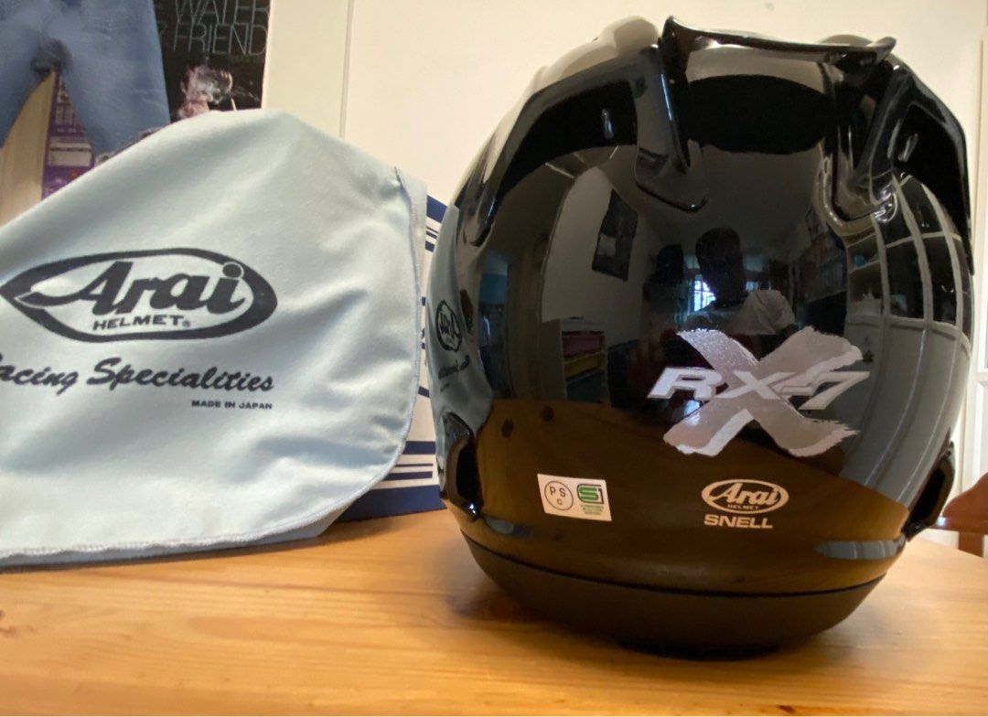 Aria Helmet 頭盔 RX-7X 中碼. Black, 電單車買賣 - Carousell