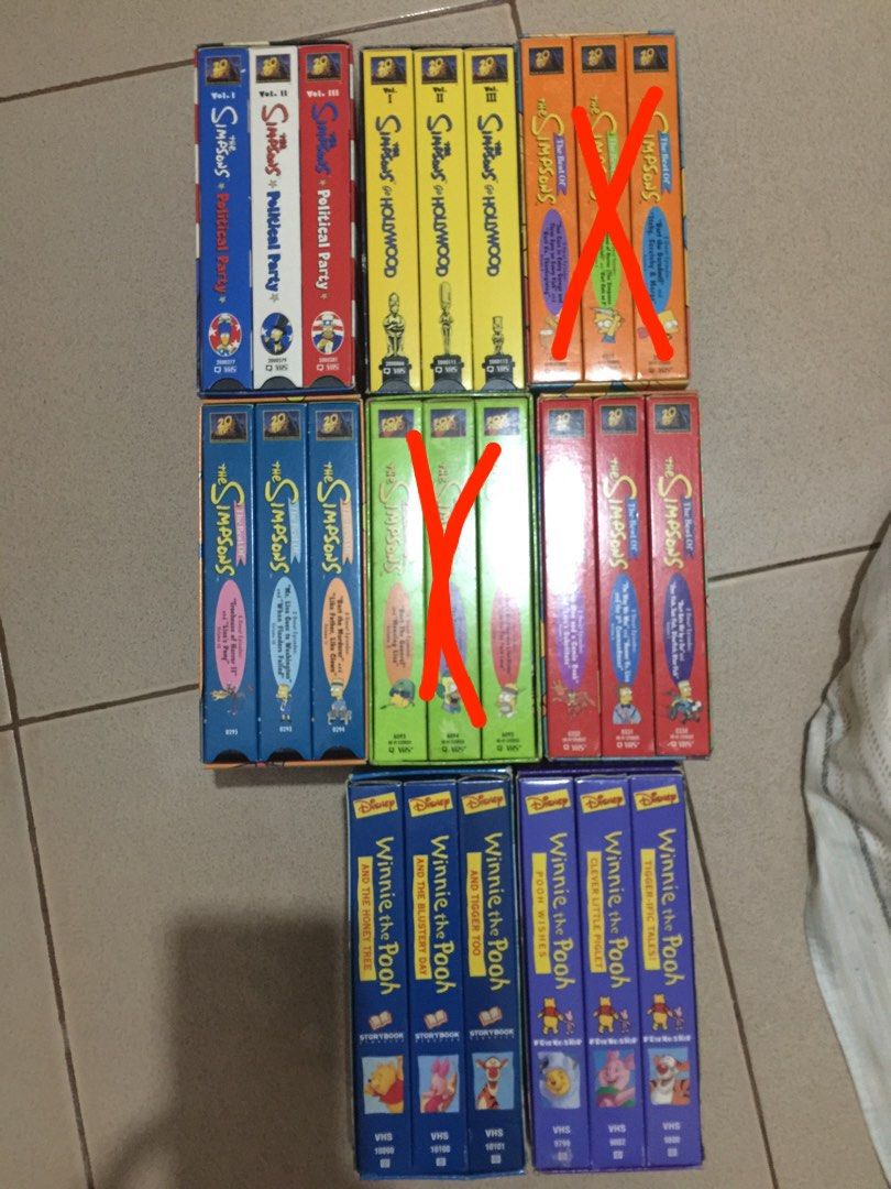 Assorted VHS tape, TV & Home Appliances, TV & Entertainment, Blu-Ray & Media Players on Carousell
