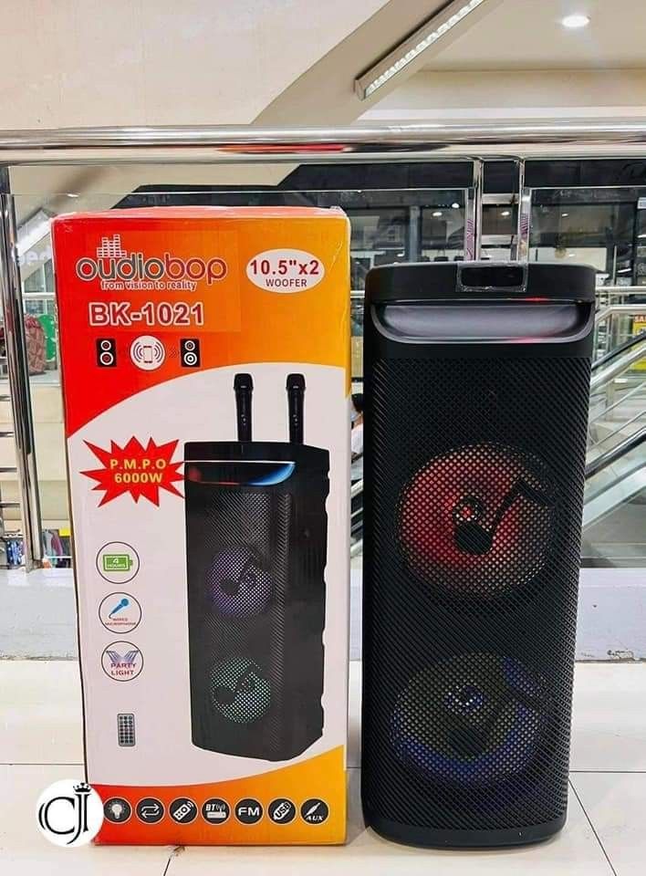 AUDIOBOP BK1021 BLUETOOTH SPEAKER W/ WIRELESS MICROPHONE, Audio, Soundbars, Speakers ...