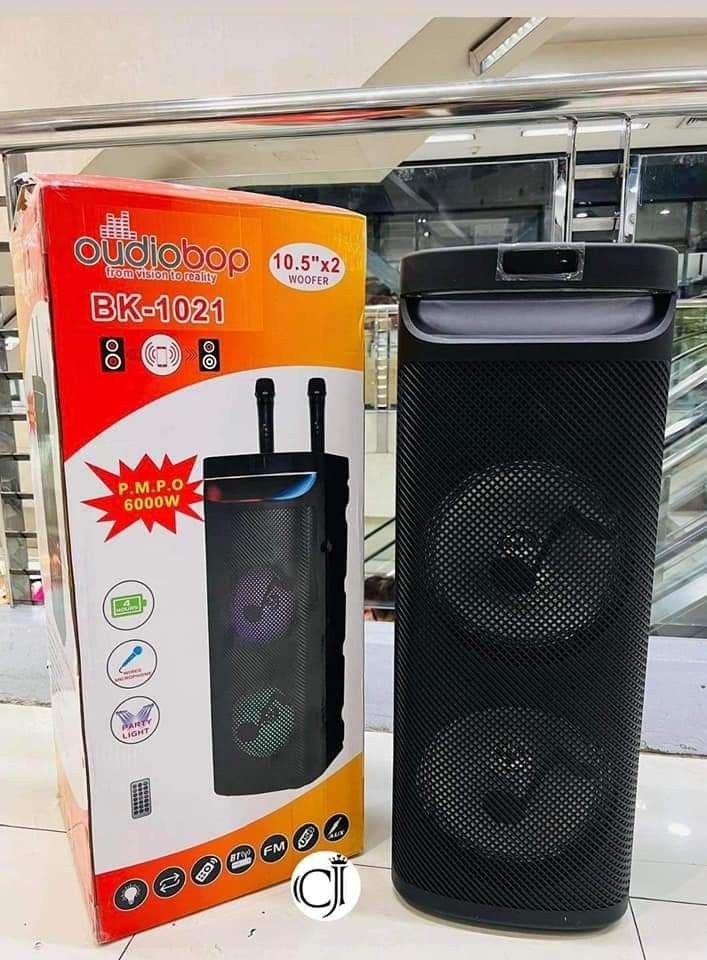 AUDIOBOP BK1021 BLUETOOTH SPEAKER W/ WIRELESS MICROPHONE, Audio ...
