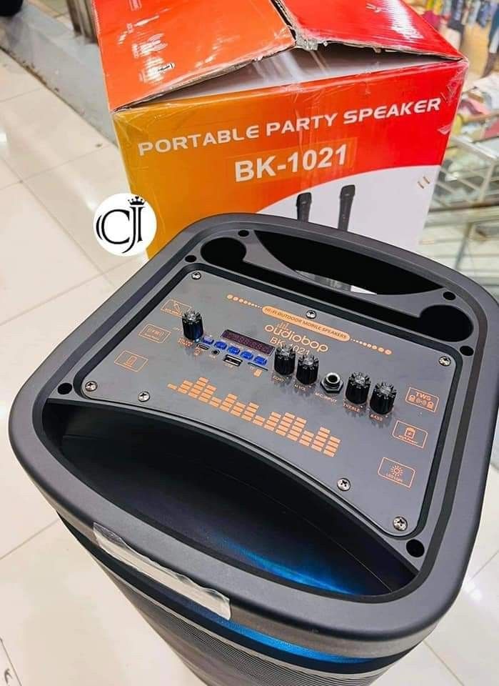 AUDIOBOP BK1021 BLUETOOTH SPEAKER W/ WIRELESS MICROPHONE, Audio, Soundbars, Speakers ...