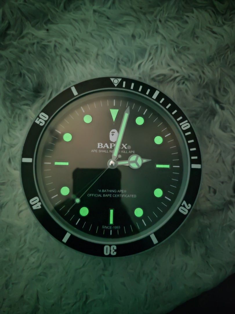 Authentic Bape AW Collection BAPEX Wall Desk Clock on Carousell
