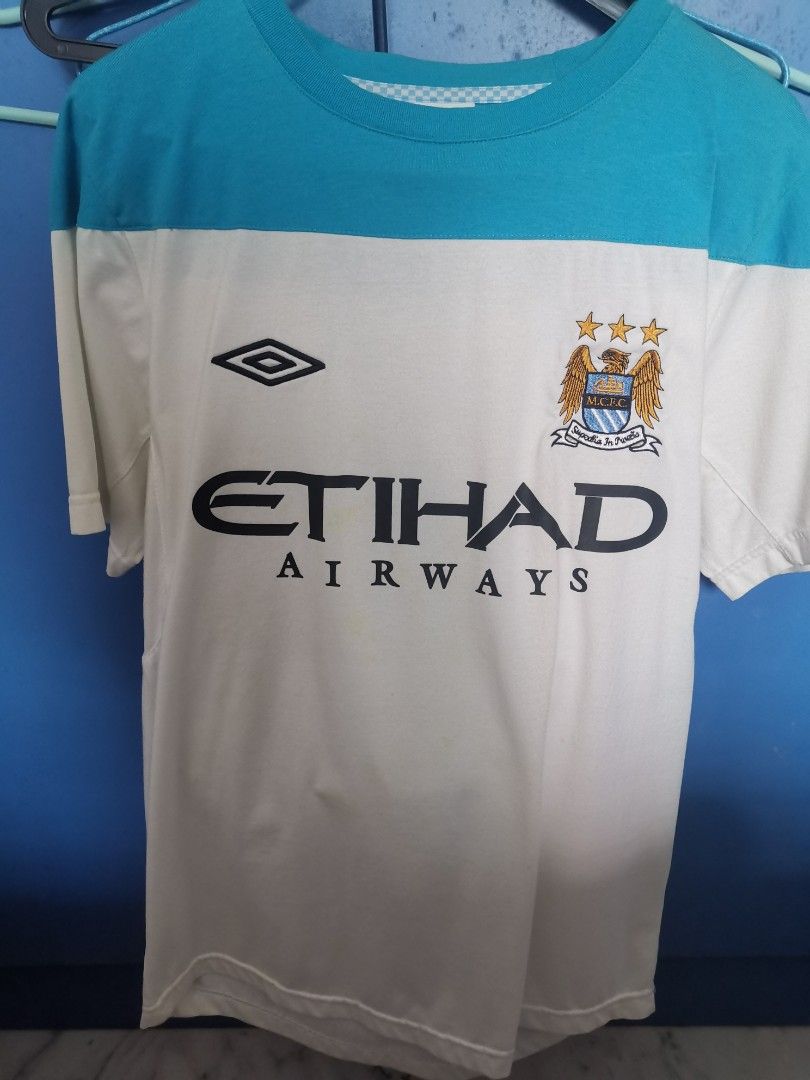 (FREE man city training kit) Authentic Manchester city 2009 2010 umbro ...