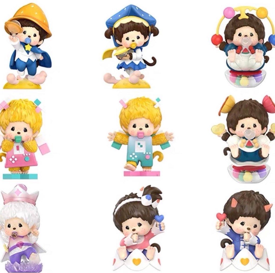 [Authentic] Monchhichi Back To Childhood Series Blind Box, Hobbies ...