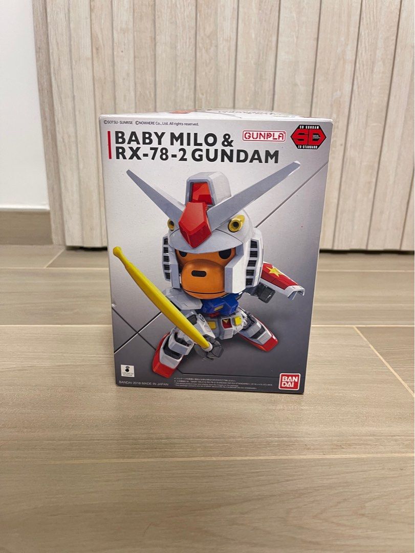 BABY MILO & RX-78-2 GUNDAM, 興趣及遊戲, 玩具 & 遊戲類 - Carousell