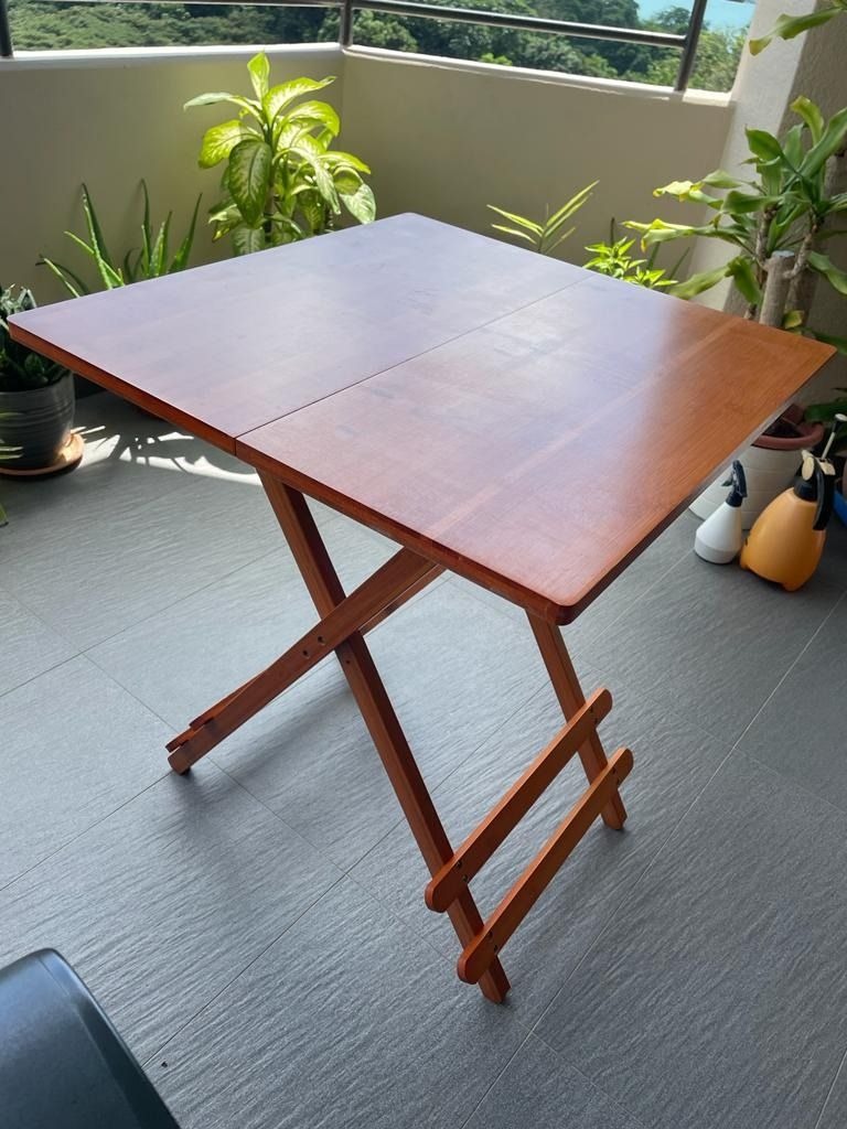 Bamboo Foldable Table (Price Drop), Furniture & Home Living, Furniture ...