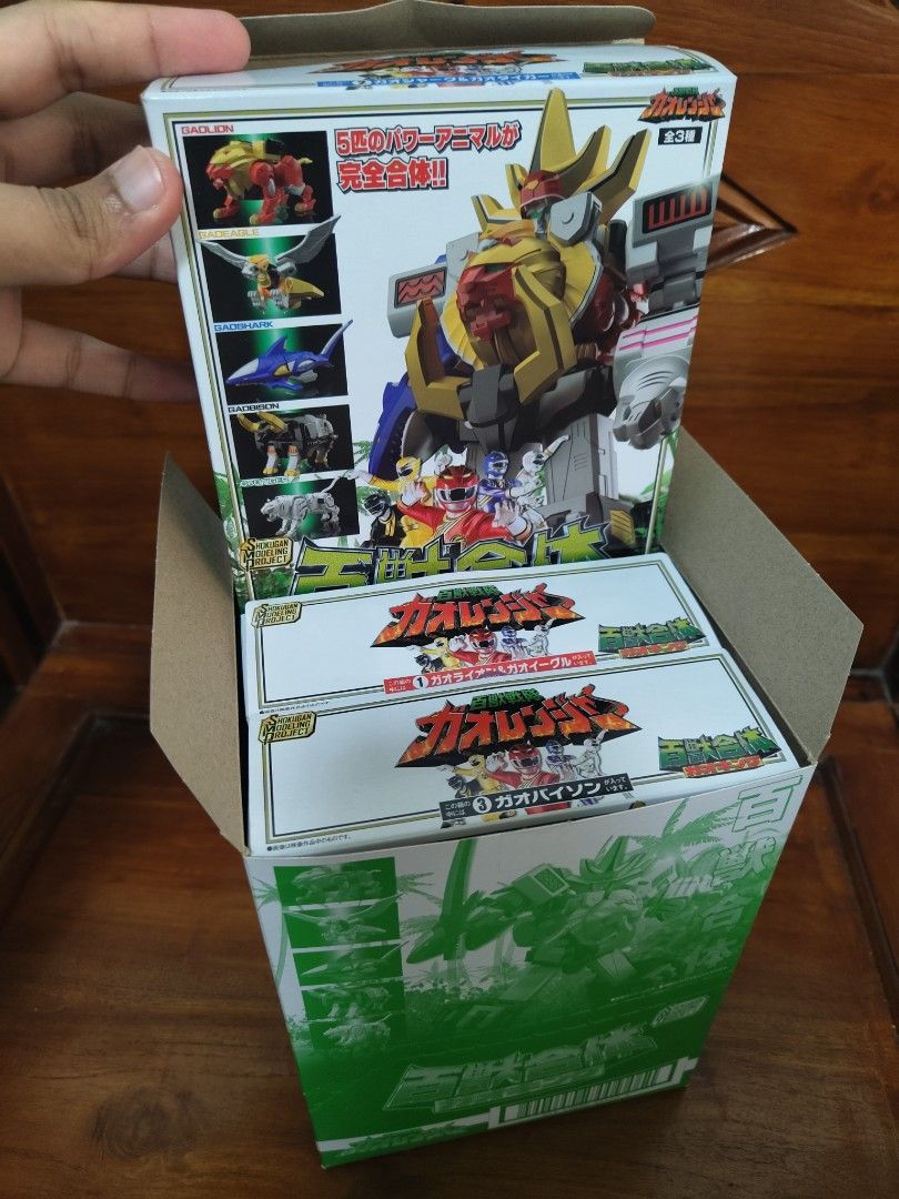 Bandai shokugan modeling project power rangers wild force megazord toy ...