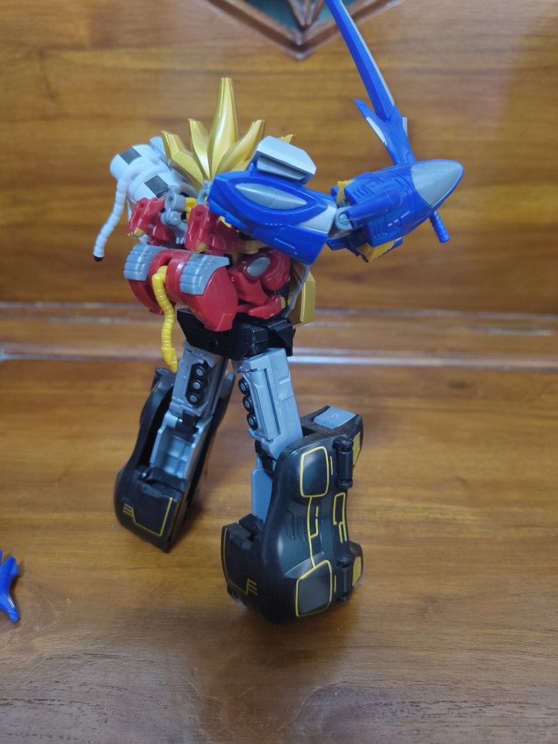 Bandai shokugan modeling project power rangers wild force megazord toy ...