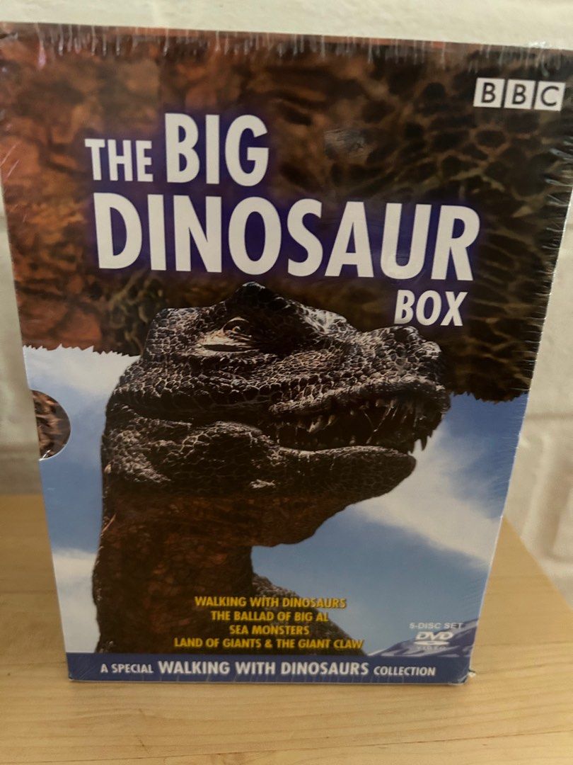 BBC THE BIG DINOSAUR BOX 與龍同行系列 巨龍全集 5DVD 珍藏套裝 完封未拆, 興趣及遊戲, 音樂、樂器 & 配件 ...