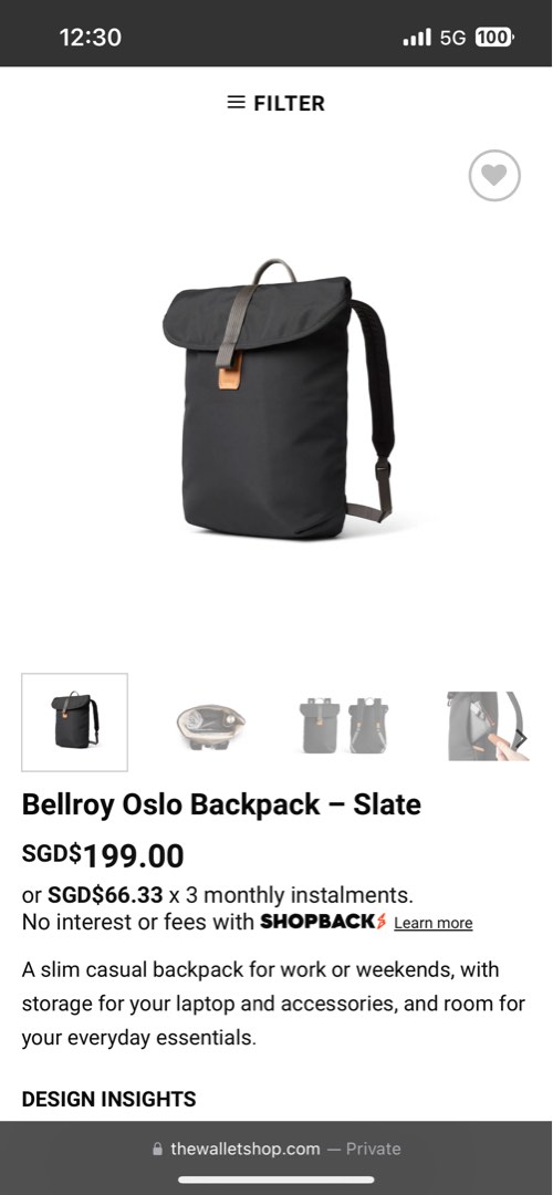 Bellroy Oslo, Men's Fashion, Bags, Backpacks on Carousell