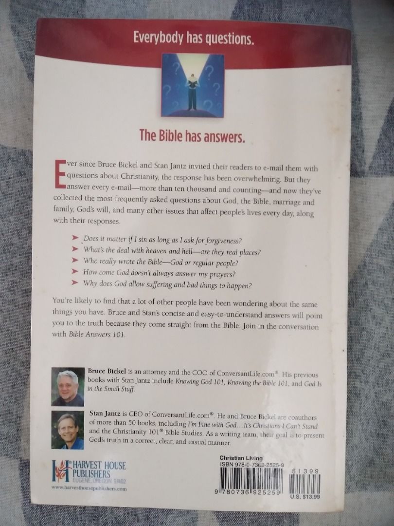 Bible Answers 101: A User-Friendly Guide to Life's Biggest Questions ...