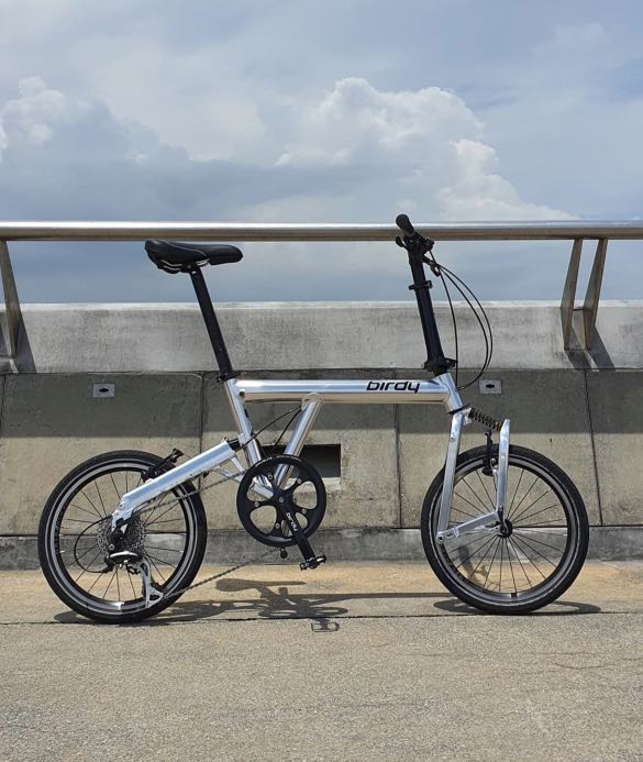 Birdy classic Silver chrome, Sports Equipment, Bicycles & Parts ...