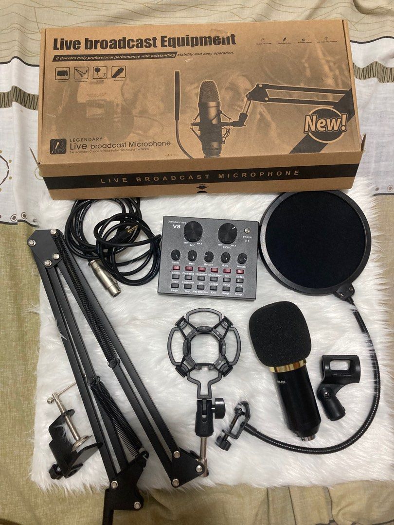 BM 800 Mic Condenser Set with Soundcard on Carousell