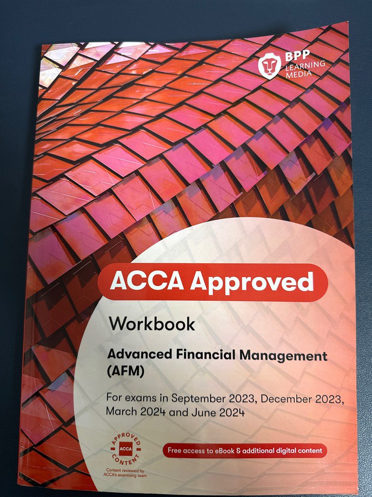 BPP ACCA Advanced Financial Management (Feb 2023), Hobbies & Toys ...