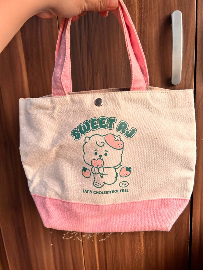 BT21 Official Mini Canvas Bag Jelly Candy (Sweet RJ) on Carousell