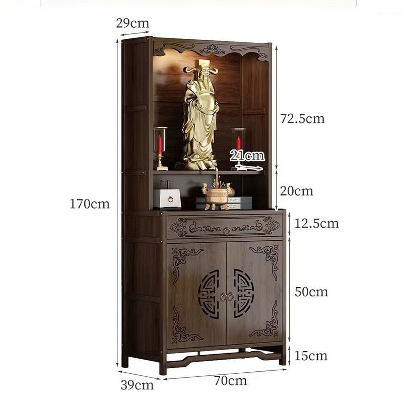 Buddhist Shrine Cabinet Household Worship Table God Of Wealth Incen ...